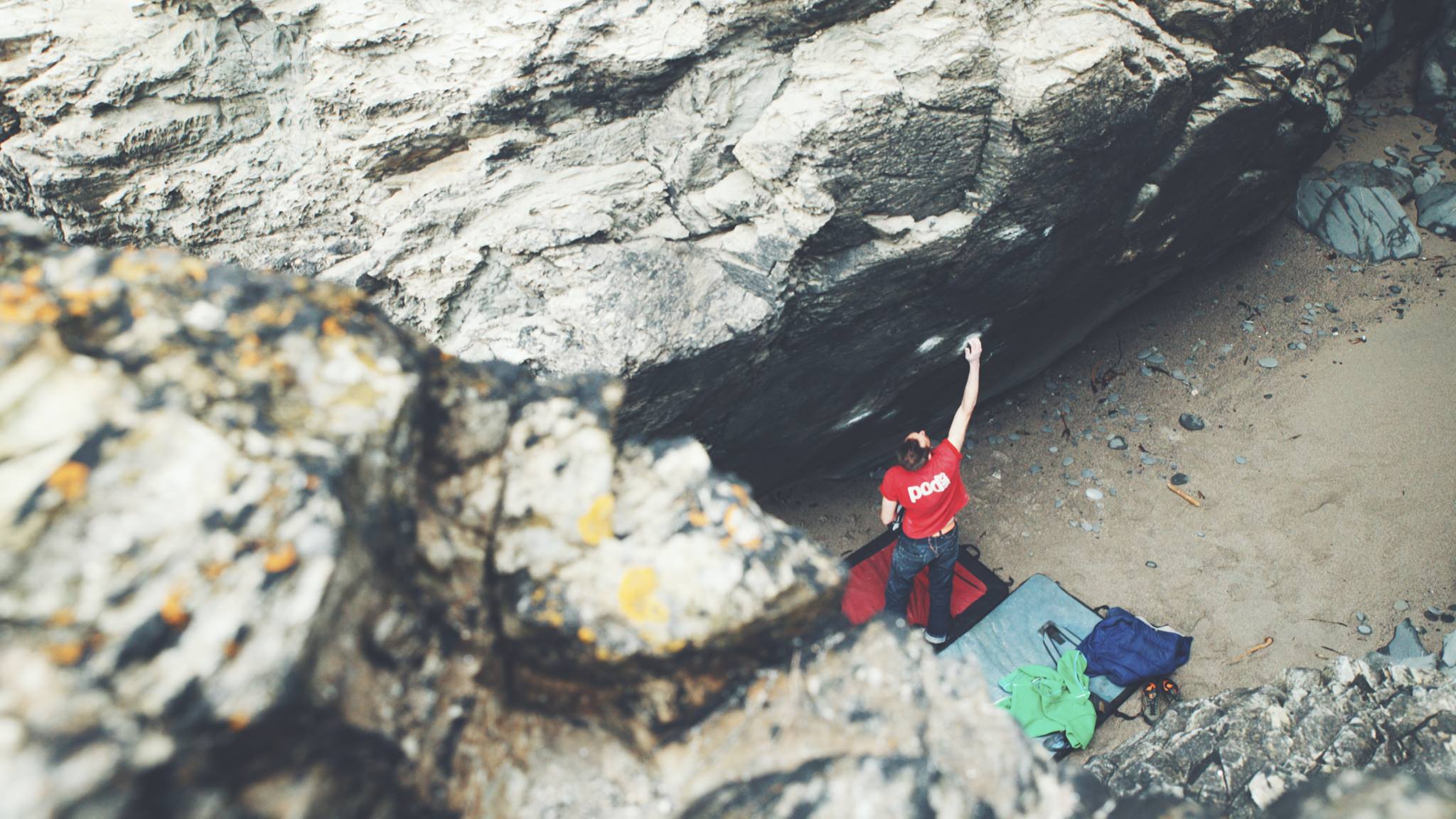 What happens when a boulder problem falls down?